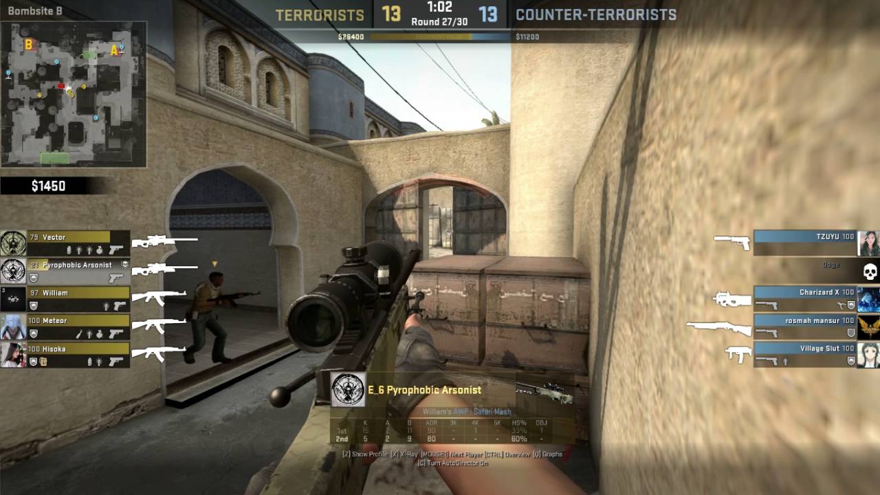 CS:GO | AWP no scope and 180 spin tbh - YouTube