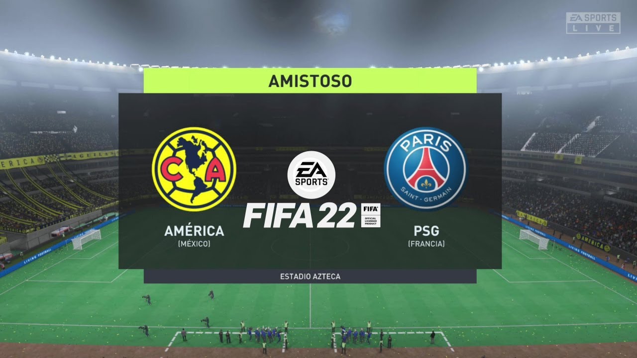 FIFA 22 AMERICA vs PSG [ PARTIDO AMISTOSO ] [ GAMEPLAY ] - YouTube