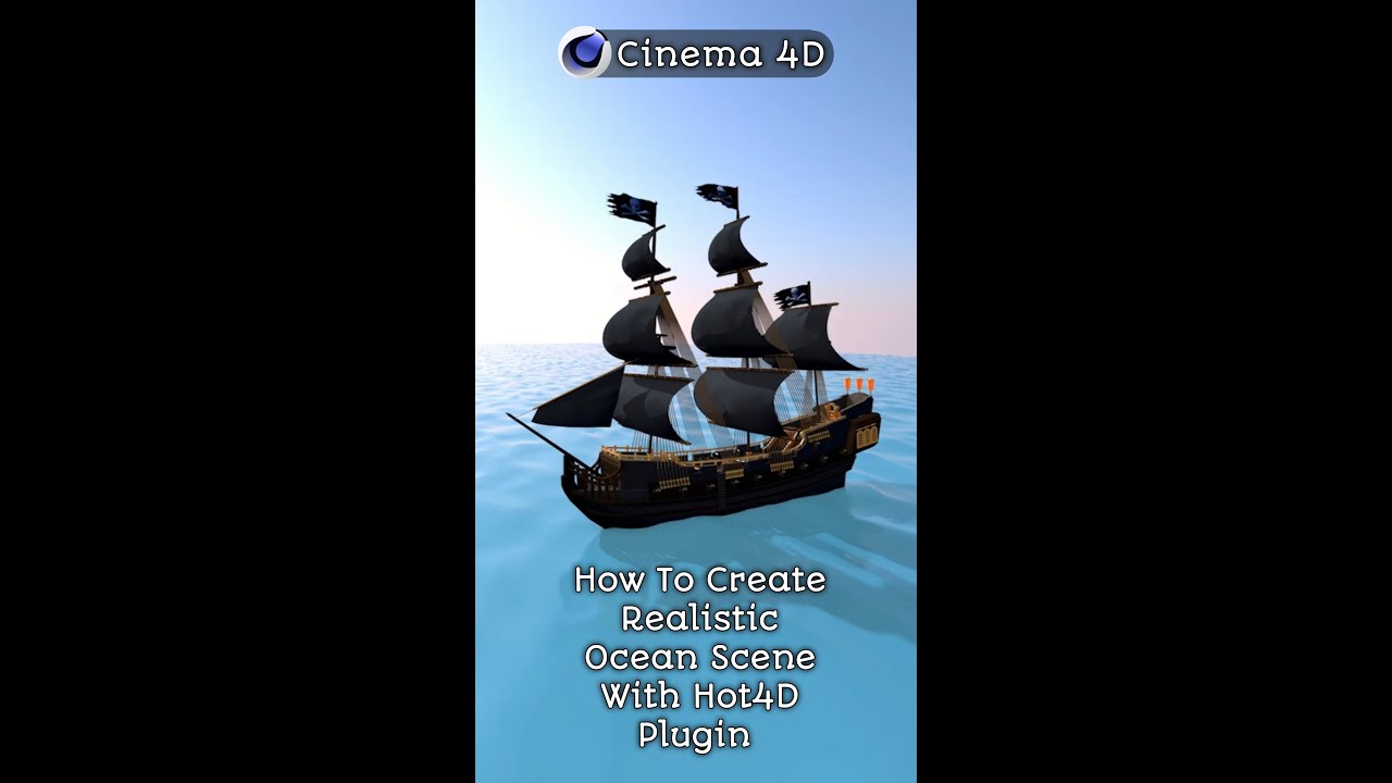 How To Create Realistic Ocean With Hot4D Plugin In Cinema 4D #shorts ...