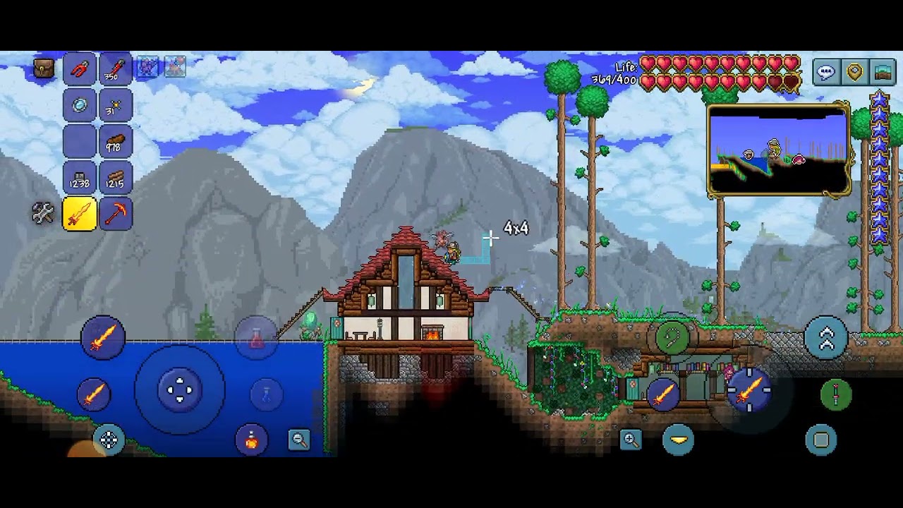 floating island base terraria playthrough part 15 - YouTube