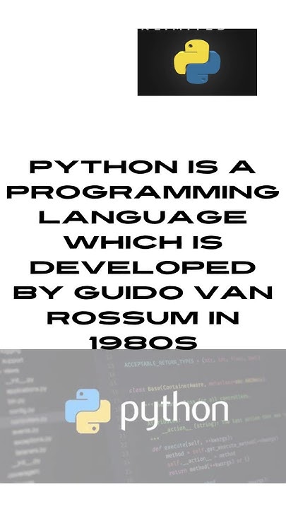 what is python - YouTube