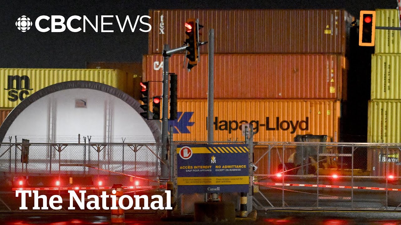 Lockouts halt movement of goods at Canada’s busiest ports - YouTube