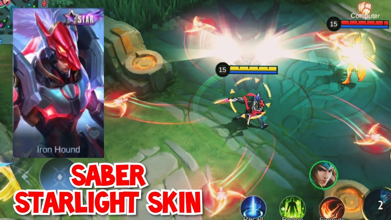 Saber Starlight Skin | Skills and Effects - YouTube
