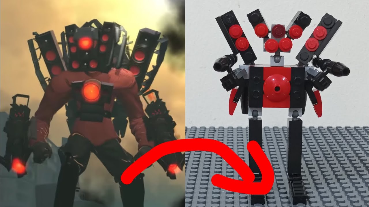 Lego titan speakerman 2.0 (fast build) (easy tutorial) #skibiditoilet ...