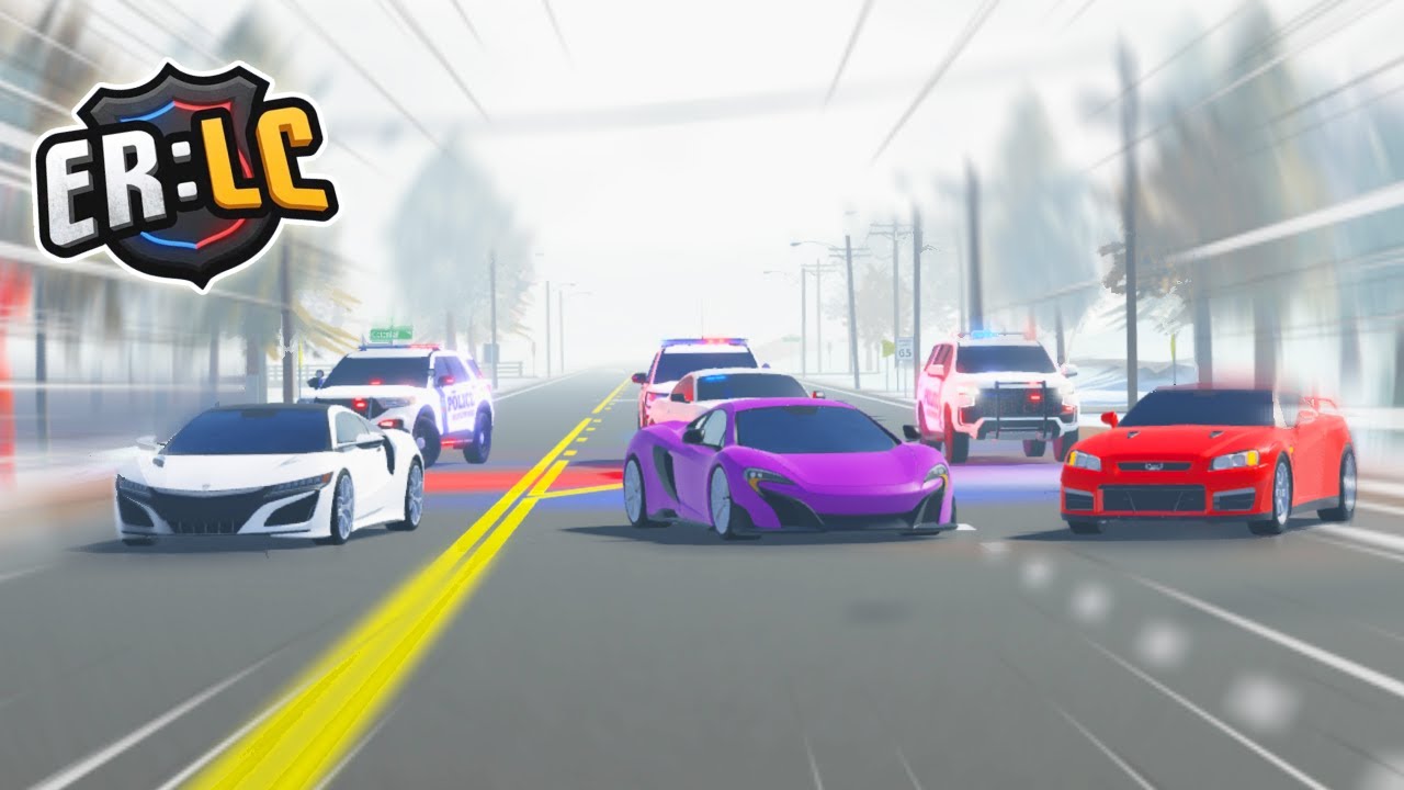 Street Racers RUN FROM COPS! (ERLC RP) - YouTube