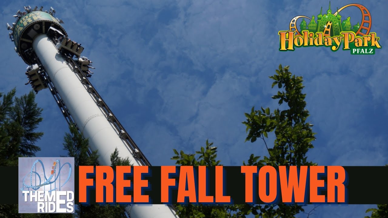 Insane Drop! Free Fall Tower Anubis at Holiday Park! - YouTube