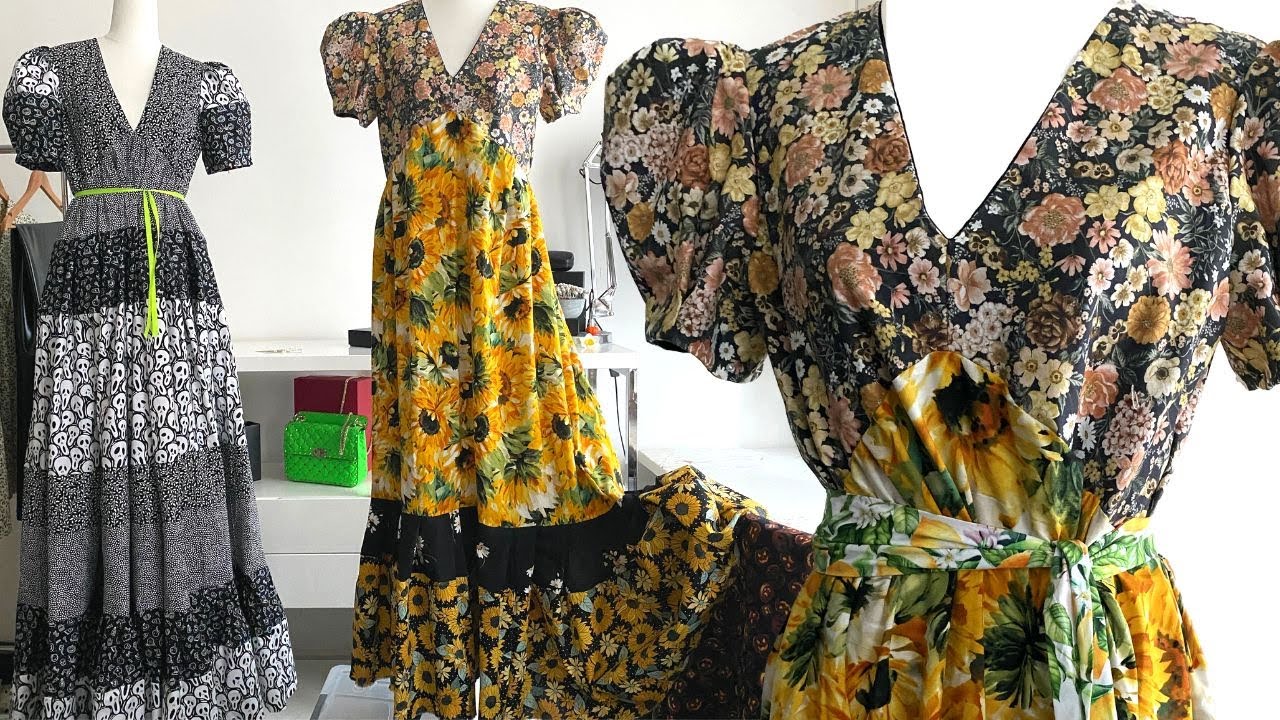 I Made a Sunflower Dress 🌻 Simplicity S9702 - YouTube