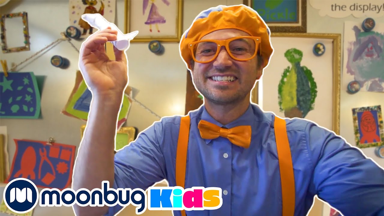 BLIPPI Visits the Children's Museum - Build a Rocket Ship With Blippi ...