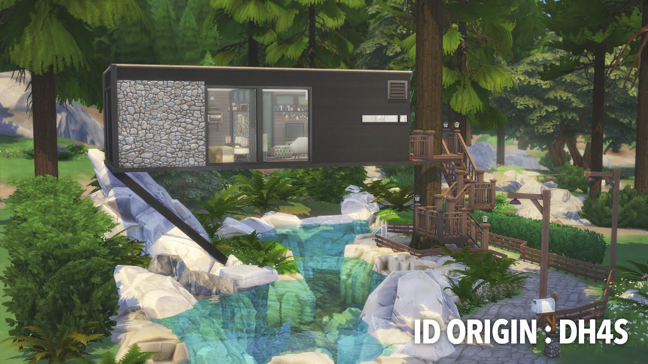 [Mini maison] Les Sims 4 | La cabane dans les bois - YouTube
