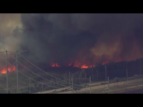 3 fires burning in West Miami-Dade near the Everglades causing air quality alerts and road closures