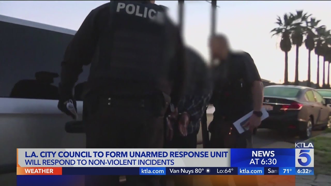 L.A. City Council to form unarmed LAPD response unit - YouTube