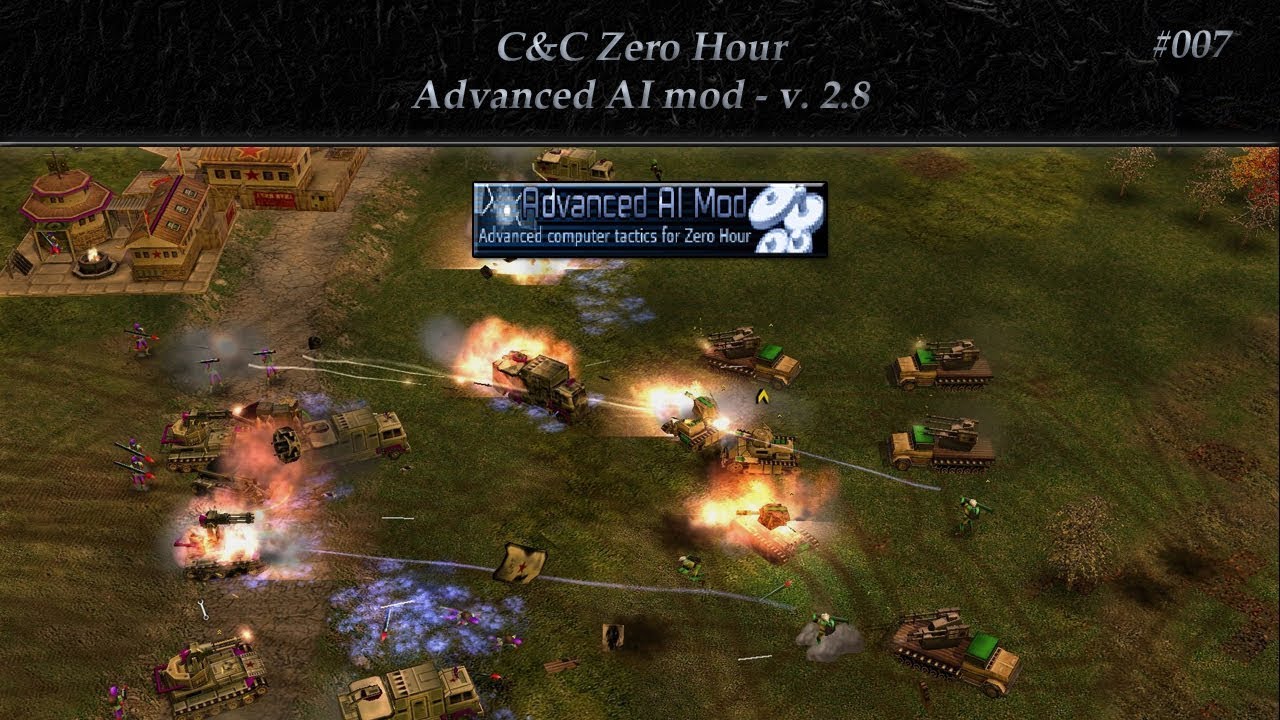 [C&C Zero Hour] 2v2v2v2 - Advanced AI mod v 2.8 - #007 - YouTube