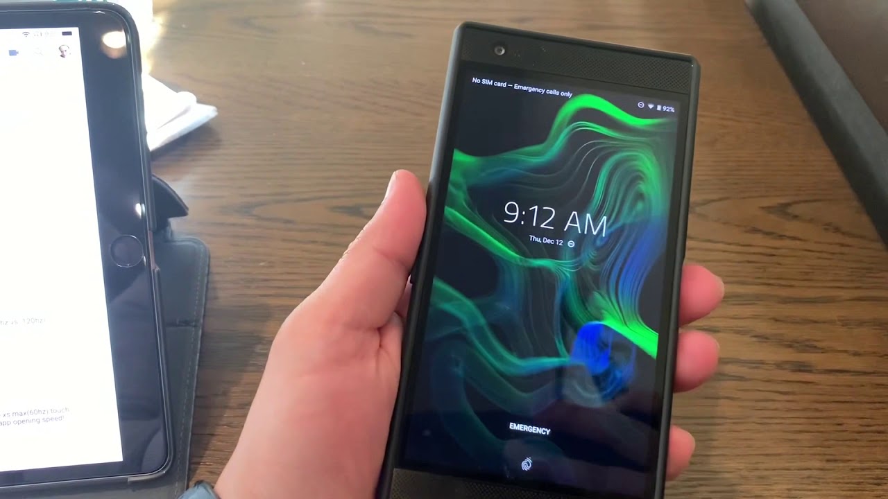 RAZER PHONE 2 120hz Homescreen app drawer and double tap wake overview ...