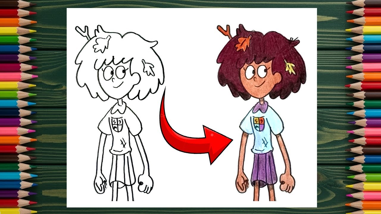 EASY Anne Boonchuy Drawing Tutorial Amphibia Fanart Step by Step for ...