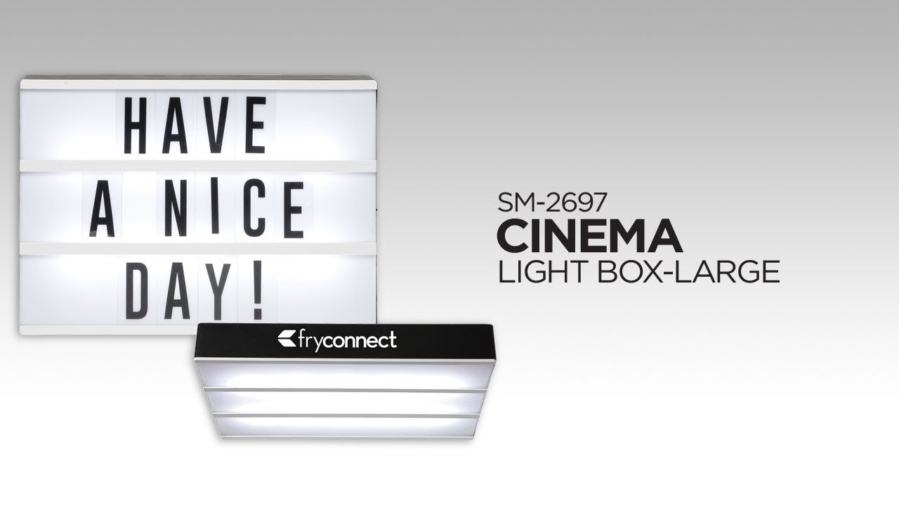 SM-2697 Cinema Light Box - Large - YouTube