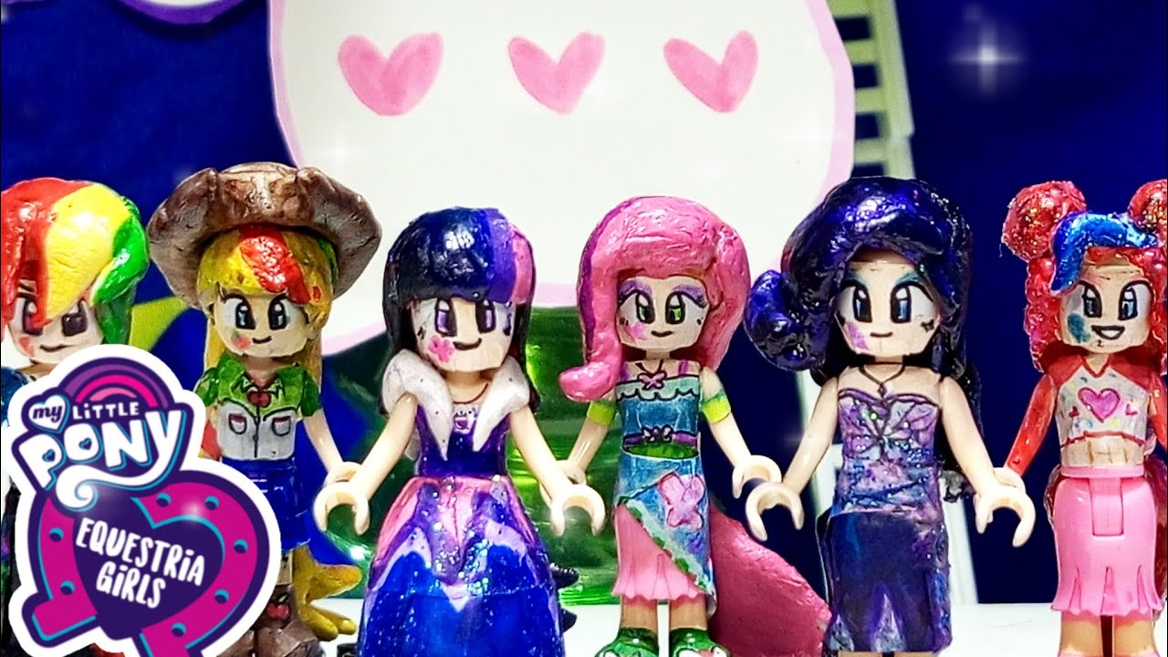My Little Pony Equestrian Girls in LEGO MINIDOLLS!!! - YouTube