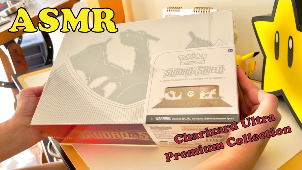 Pokemon TCG, Charizard: Ultra Premium Collection Box, unboxing ASMR ...