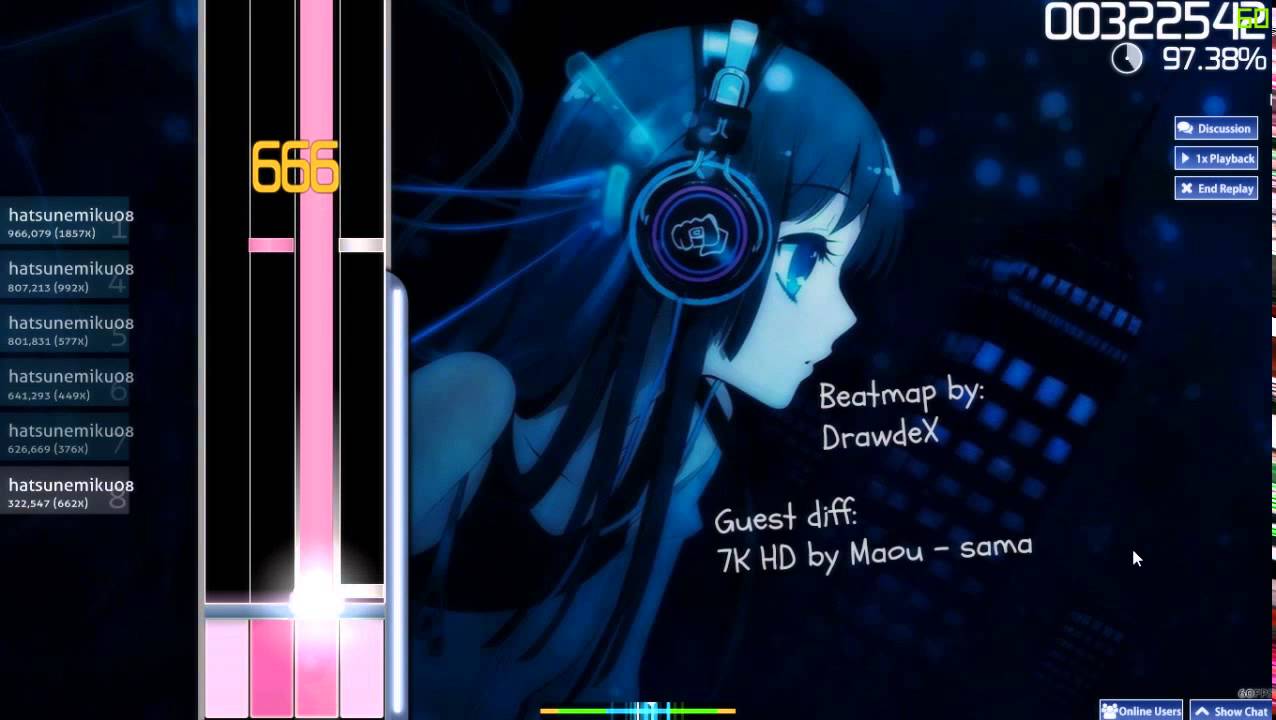 counting stars (nightcore mix) OSU piano gameplay - YouTube