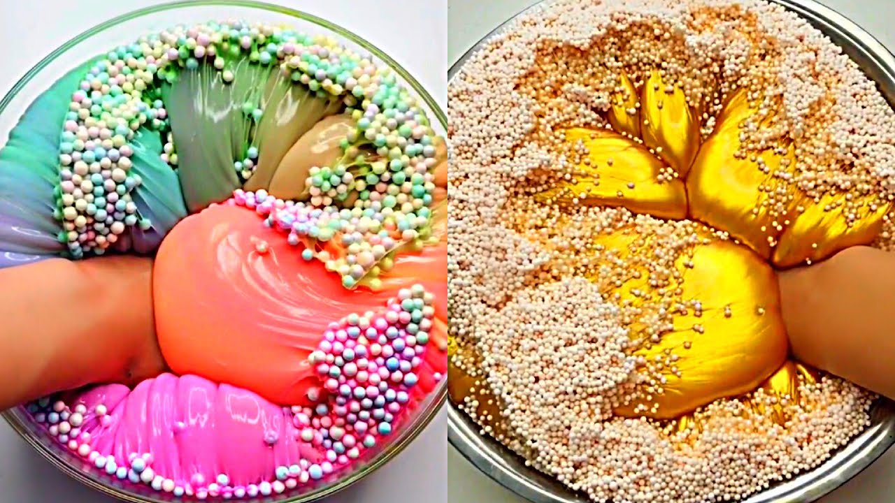 Dried FLOAM slime (crunchy slime) - satisfying slime ASMR video ...