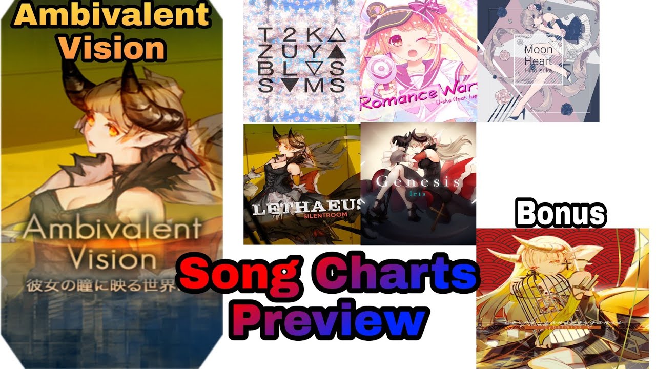[Arcaea] Ambivalent Vision Preview in Song Charts - YouTube