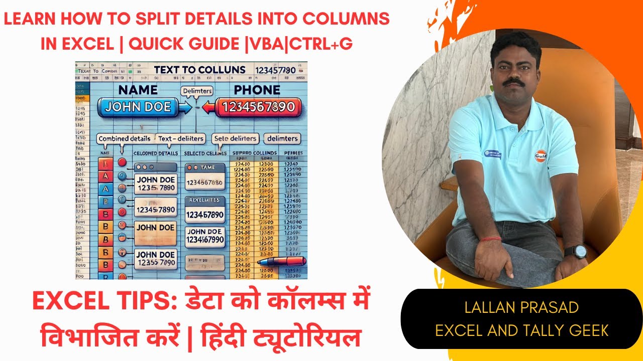 Learn How to Split Details into Columns in Excel | Quick Guide |VBA ...