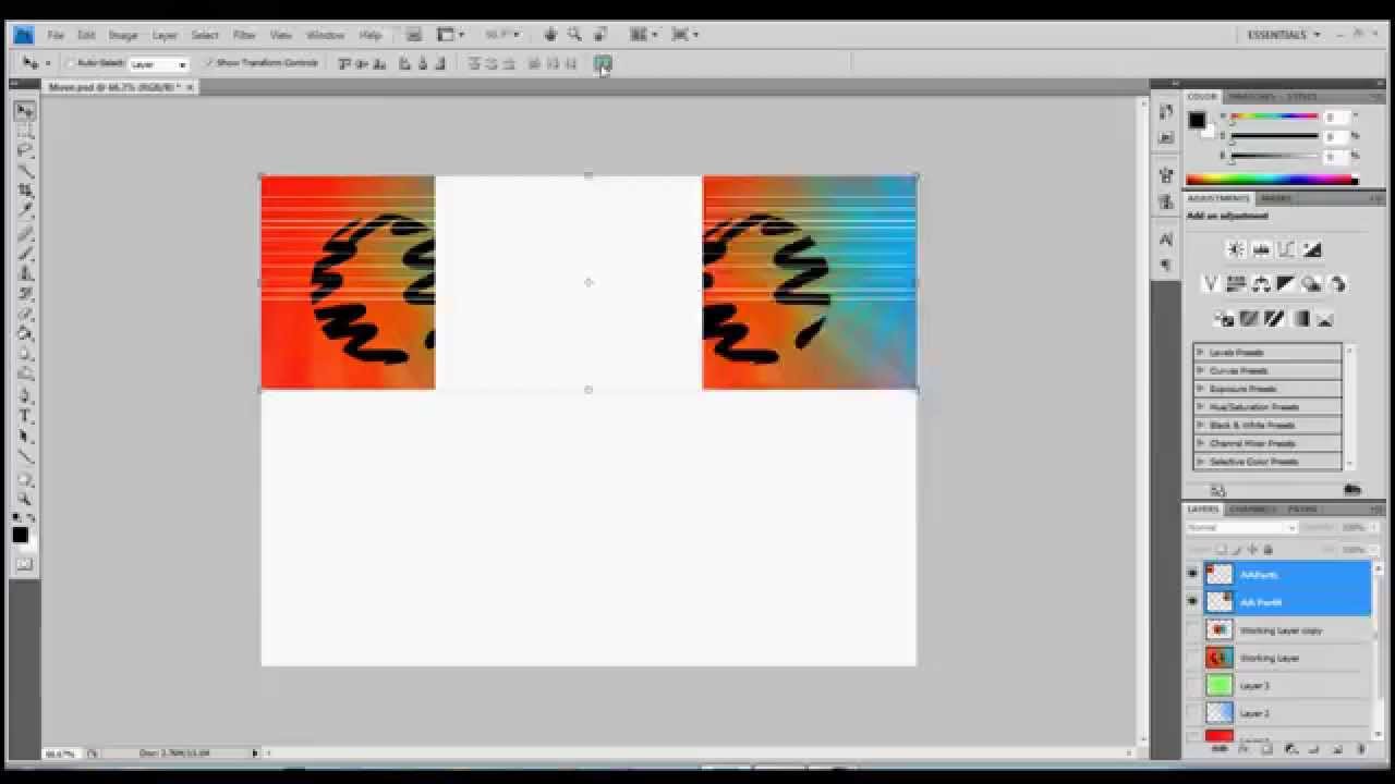 Adobe Photoshop - Move Tool - YouTube