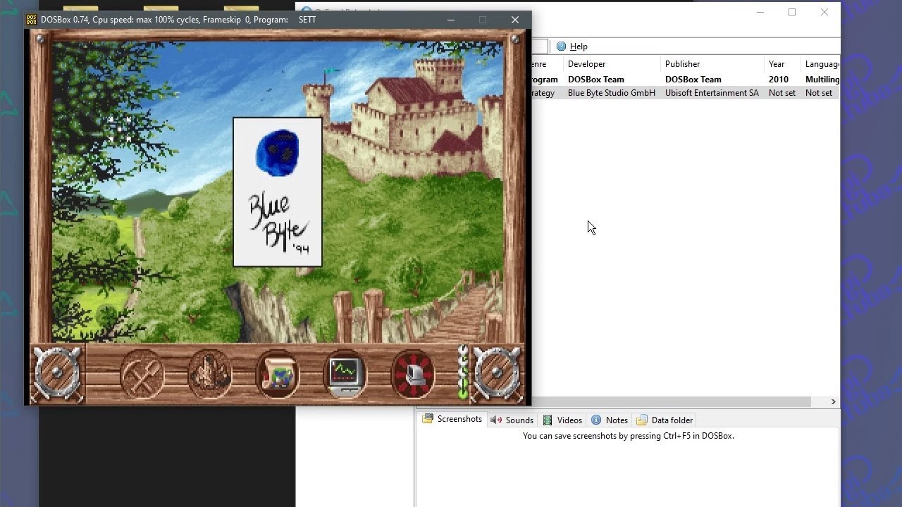 How to get The Settlers working (with sound), in DOSBox (using a front ...