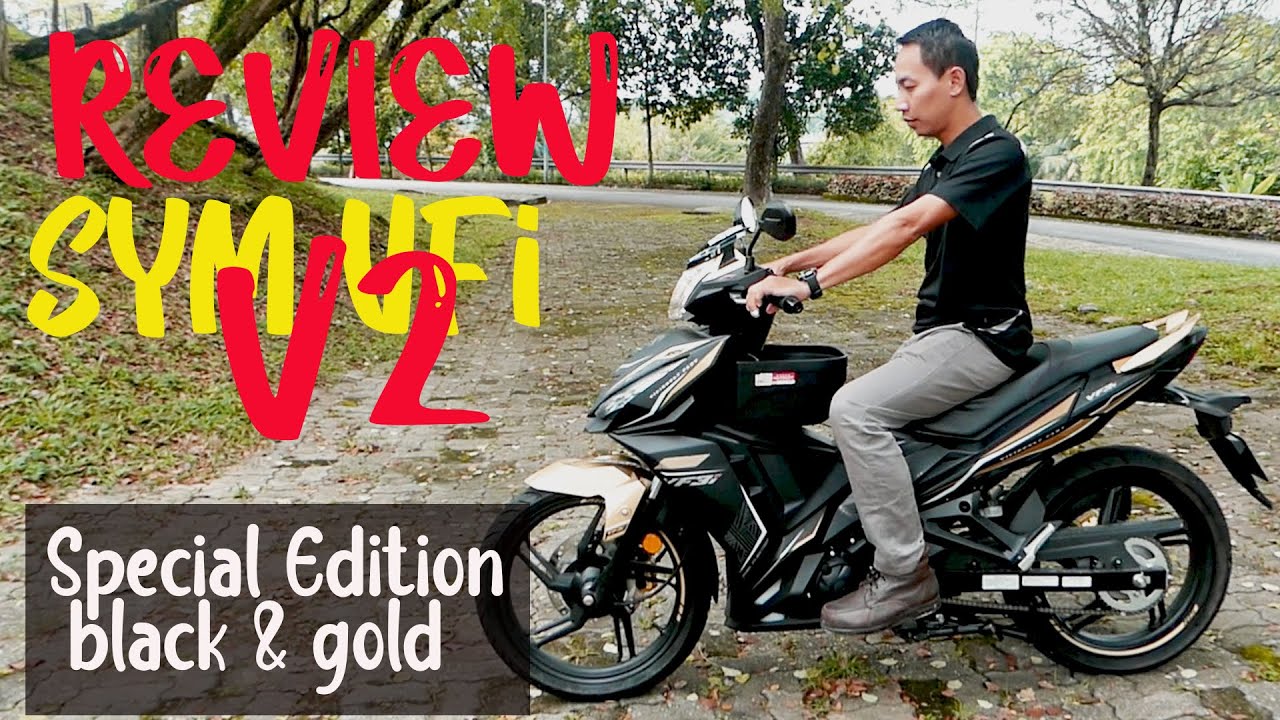 Review Motor SYM VFi 185 V2 | Special Edition | Warna Gold & Black ...