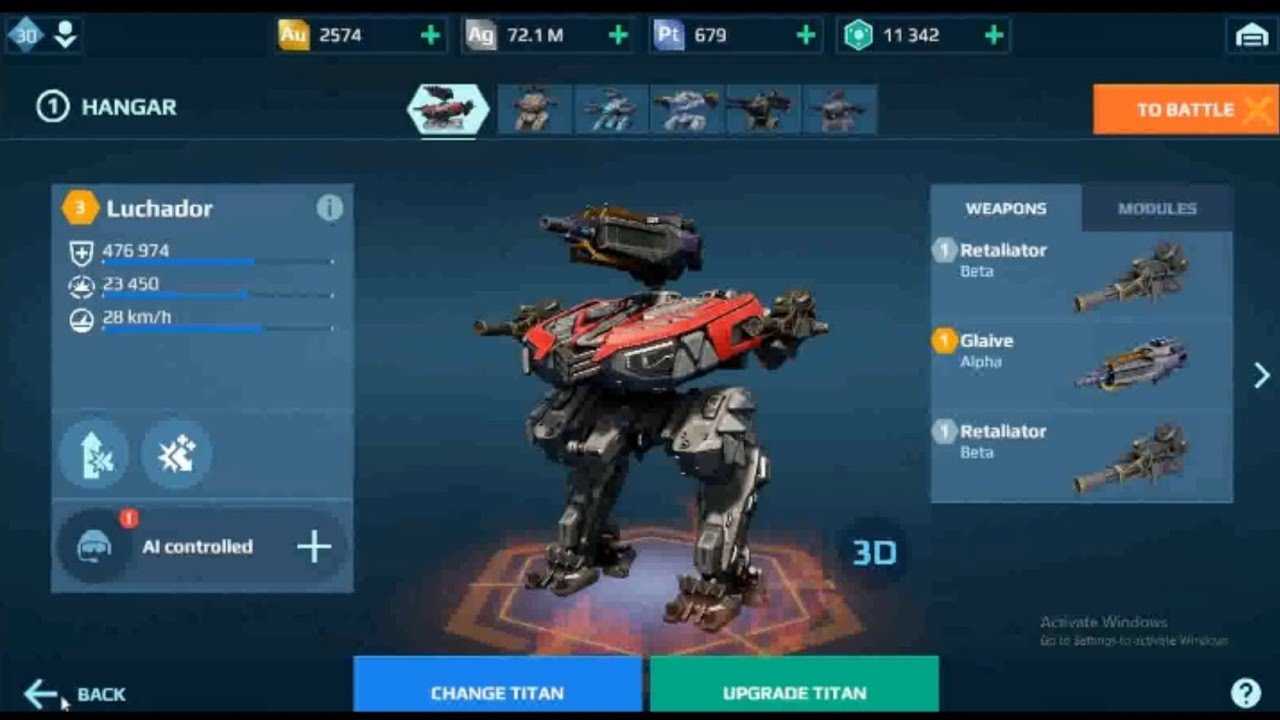 I spend 3 gold chest coins to get upgrade token in War Robots - YouTube