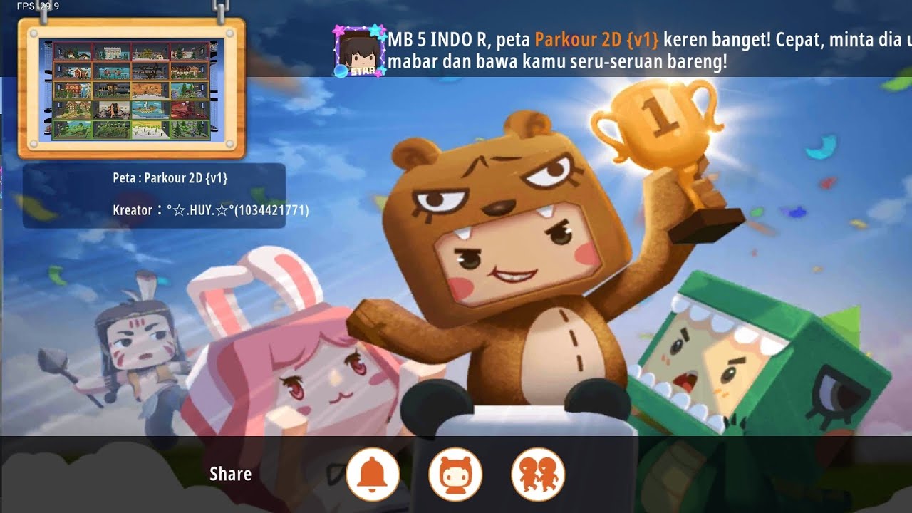 MINI WORLD - MAP - MAIN MAP Parkour 2D {v1} - YouTube