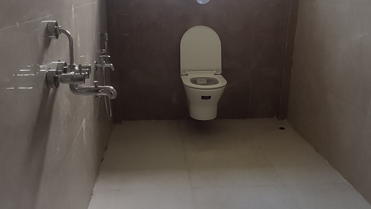 wall mixer , wall mounted commode, stand basing all fitting - YouTube