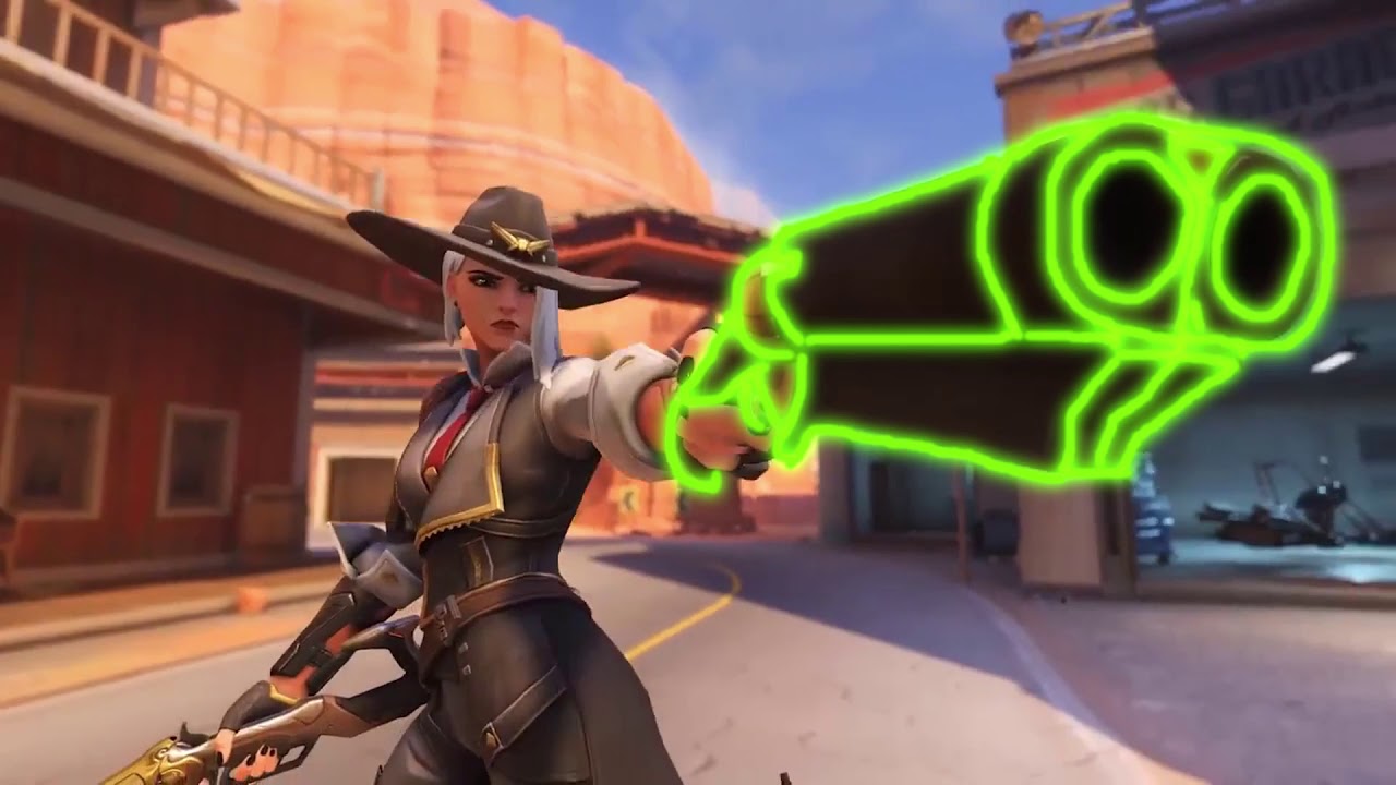 Enhanced Overwatch Highlight Intro: Ashe Dynamite Throw - YouTube