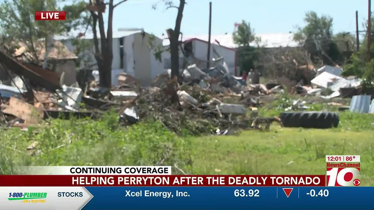 VIDEO: News at Noon, helping Perryton after the deadly tornado - YouTube