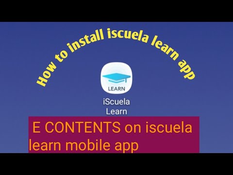 iscuela learn app | e contents for students | learning app | app for students | app teachers ...