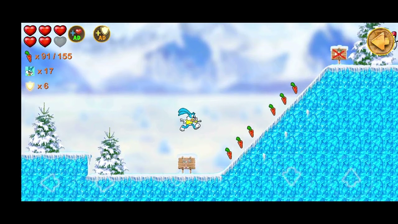 Bunny Jump And Run Tiny Toon walkthrough part 39 - YouTube