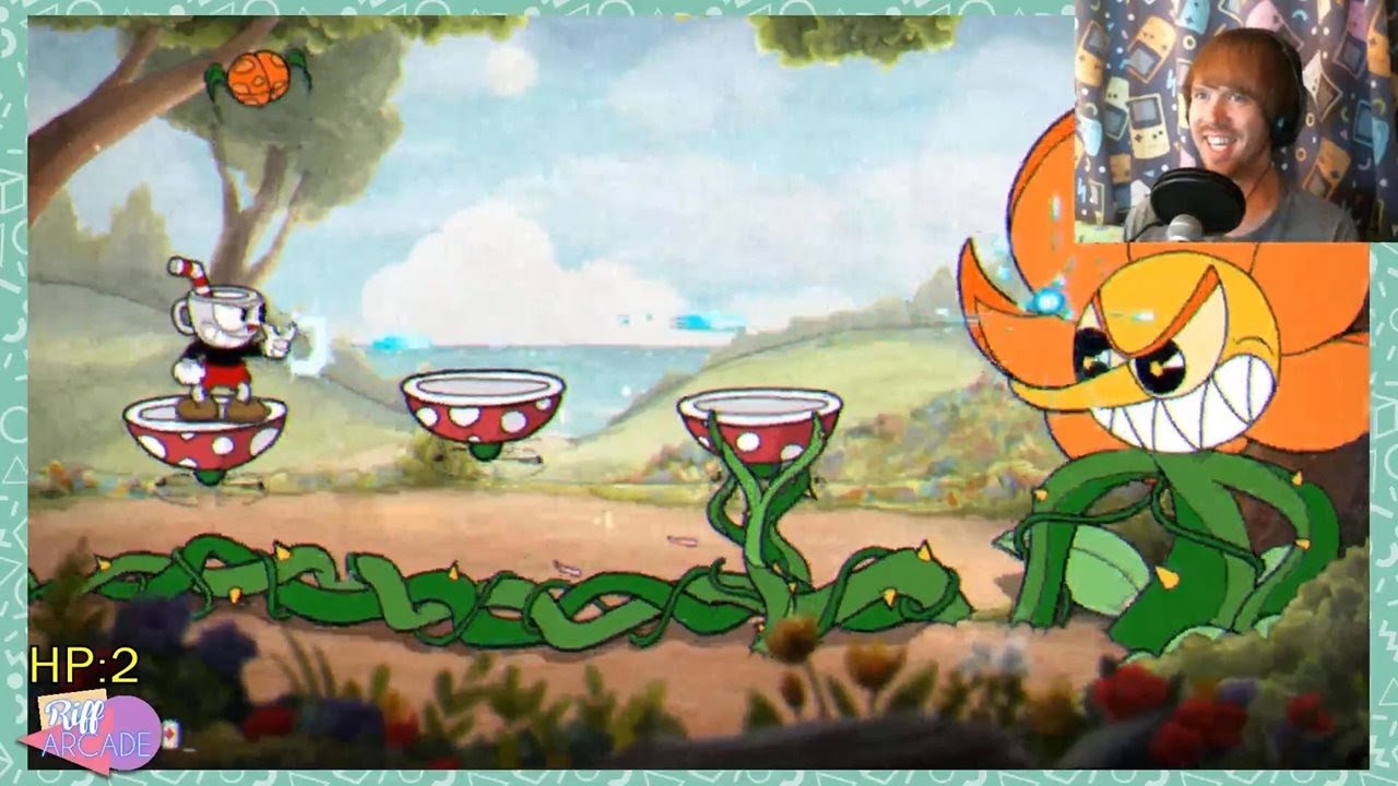 Cuphead - Part 3: Trees and Flowers - Guest Riff - YouTube