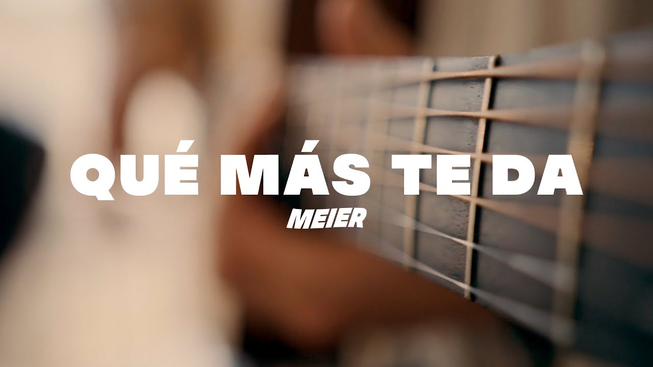Meier - Qué Más Te Da (Visualizer Oficial) - YouTube