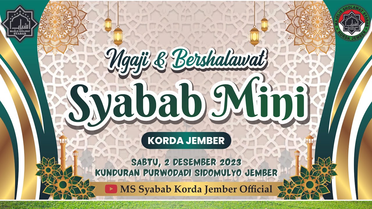 NGAJI & BERSHOLAWAT SYABAB MINI KORDA JEMBER - YouTube