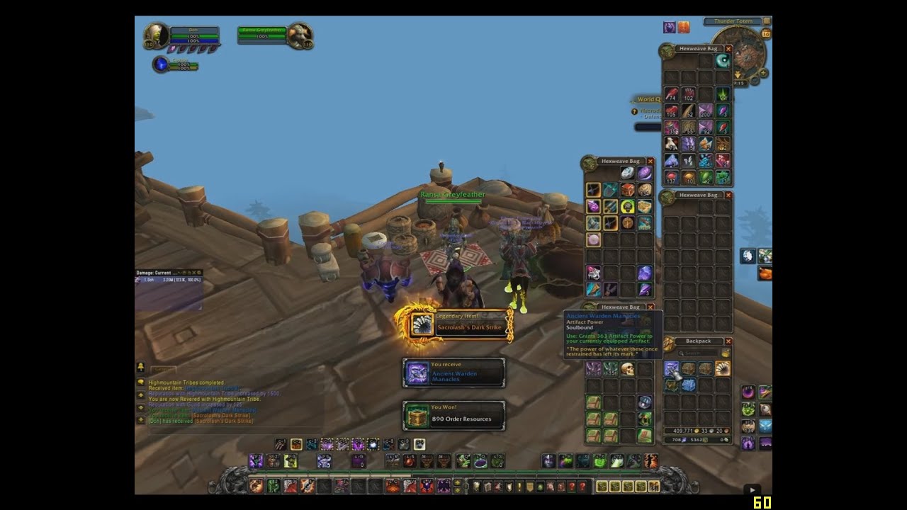 WoW Legion - Legendary item drop! - YouTube