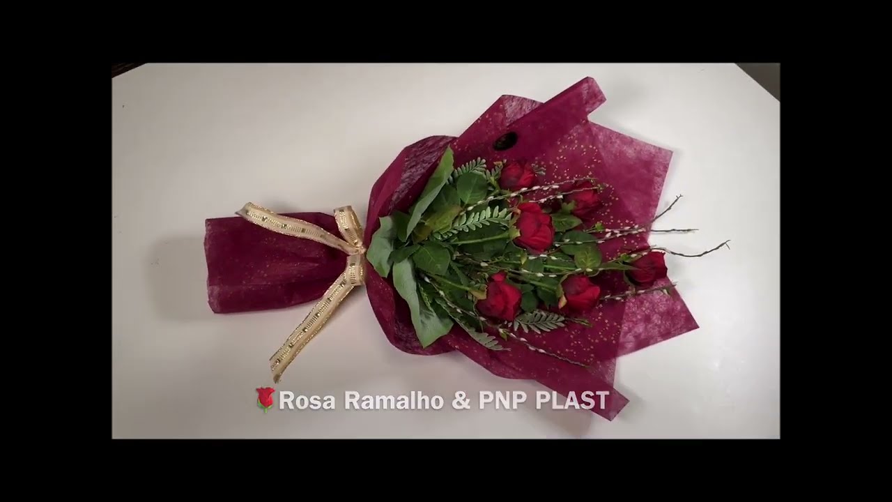 Flower wrapping technique- Hand bouquet with fabric #wrapflowers - YouTube