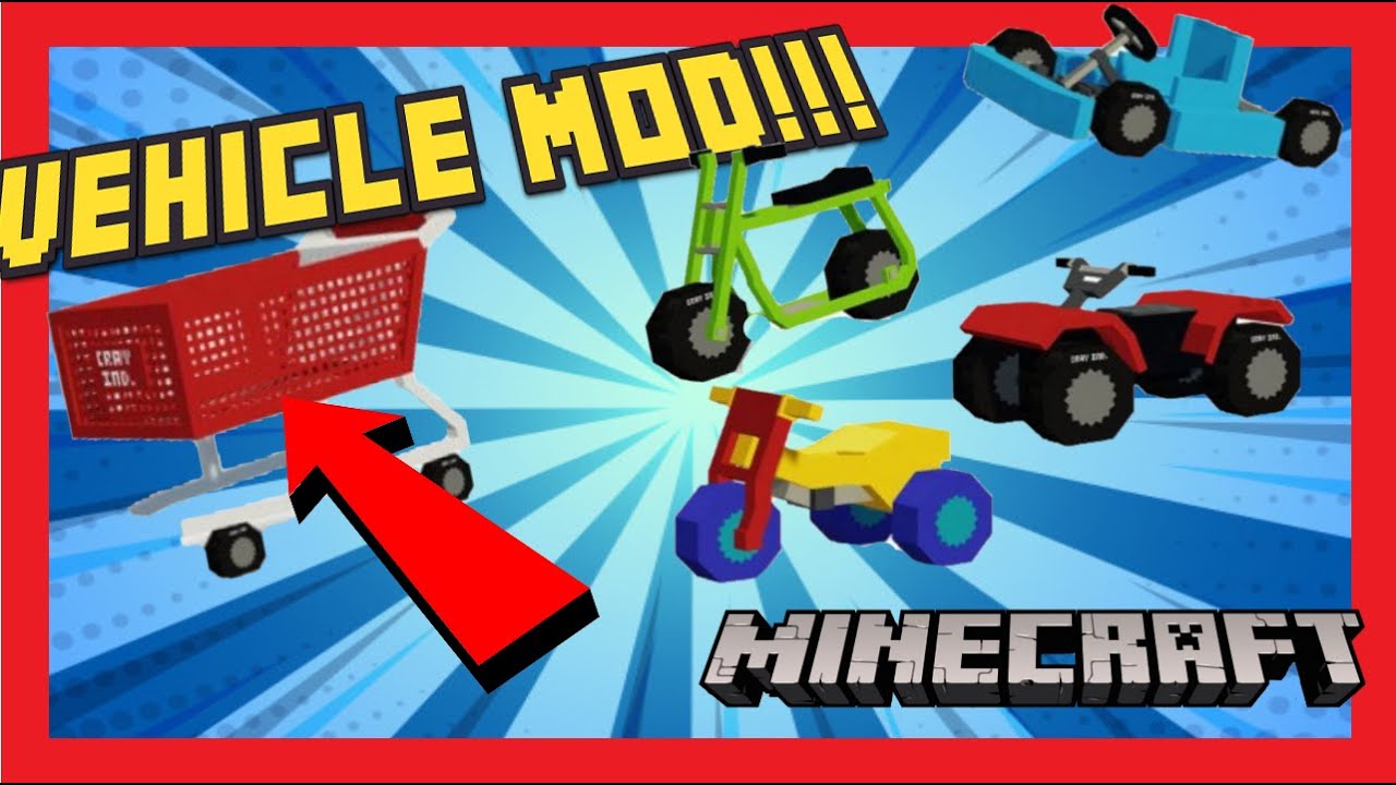 ‼️DRIVING COOL VEHICLES IN MINECRAFT‼️* VEHICLE MOD* - YouTube