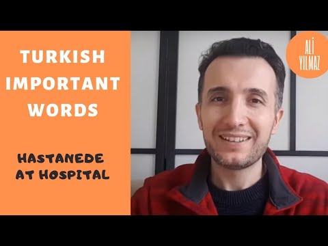 Turkish Important Words 🤧 Hastanede 👉 At Hospital / Turkish Words
