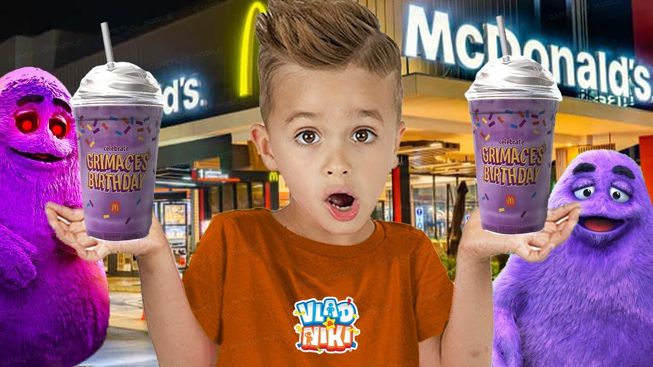 Vlad and Niki' Grimace Shake Secret Encounter at Haunted McDonalds! - YouTube