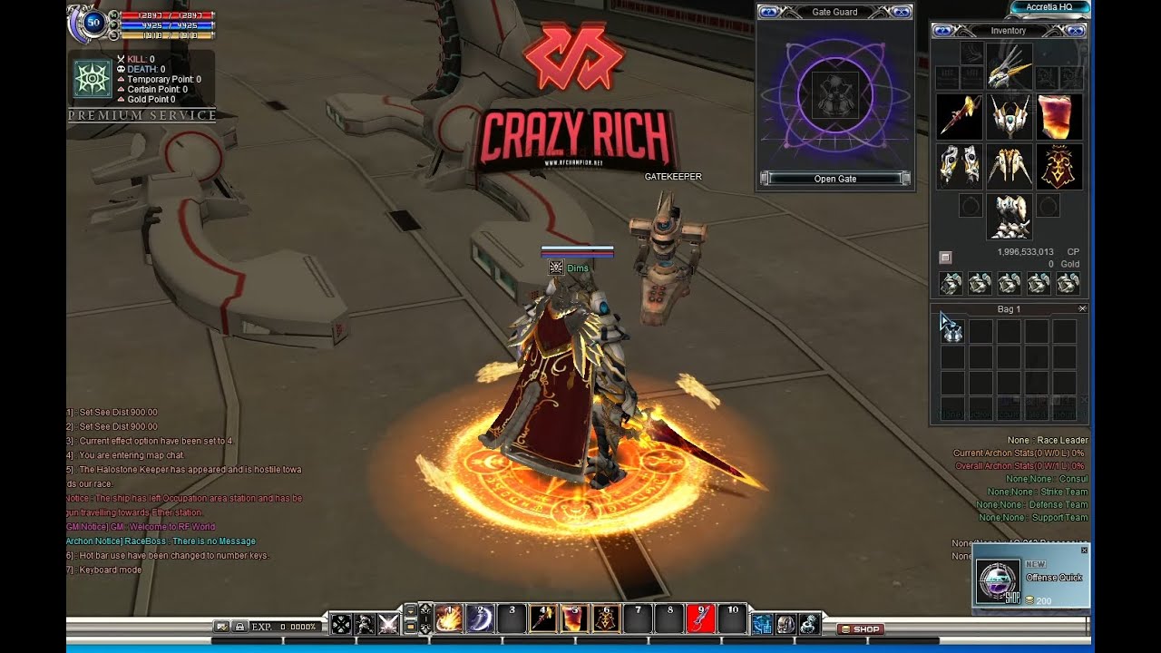 RF Online - Entering Battle Dungeon Without Party Member - YouTube