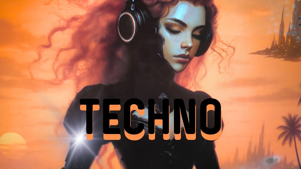 “Techno DJ Set on a Futuristic Beach at Sunset | Cinematic AI Music ...