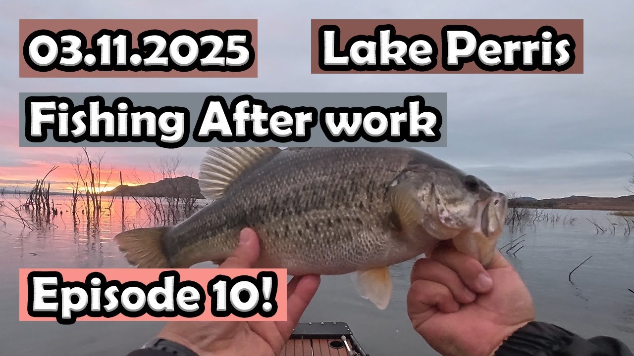 Lake Perris Bass Fishing: 6 Bass! Another Rainy day! #lakeperrisfishing ...