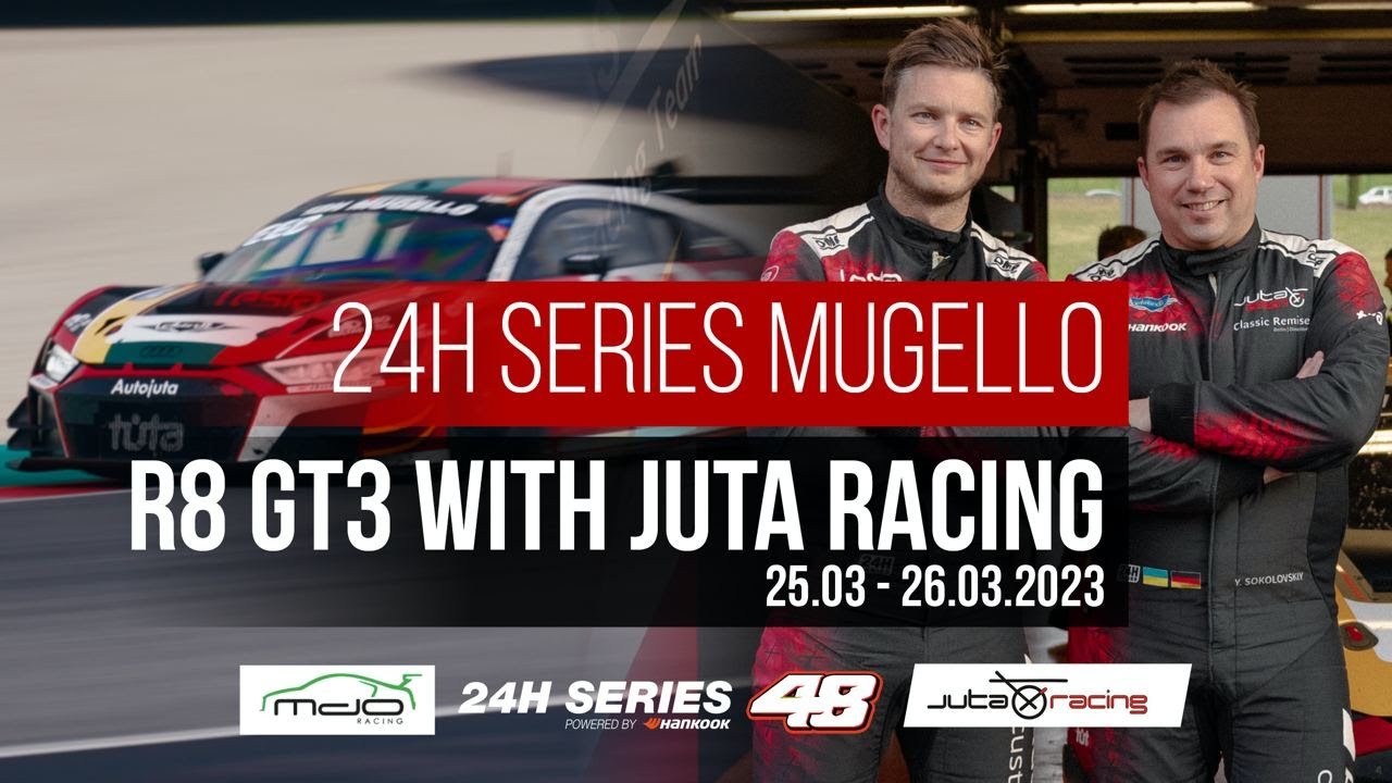 24H SERIES MUGELLO WITH JUTA RACING AUDI R8 GT3 | #48 Yevgen ...
