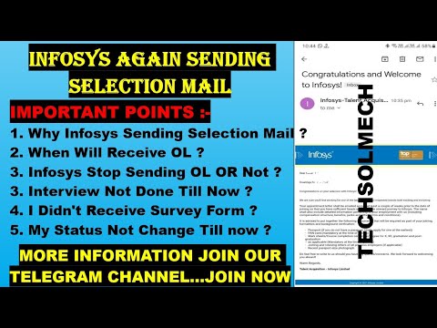 ⏩Infosys Sending Selection mail🔥 Not OL | Stop Sending OL | Still Not ...
