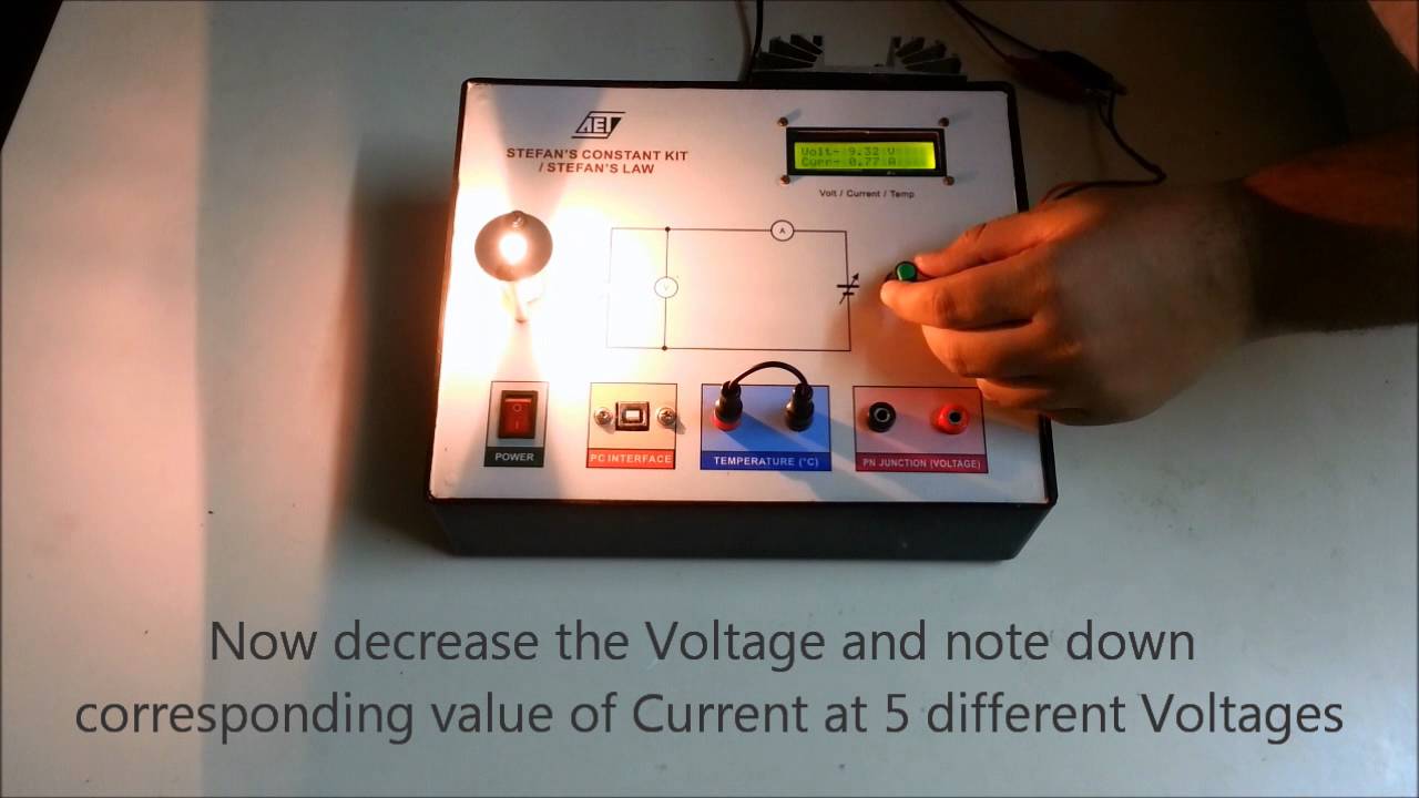 Stefan’s constant apparatus - AET - YouTube