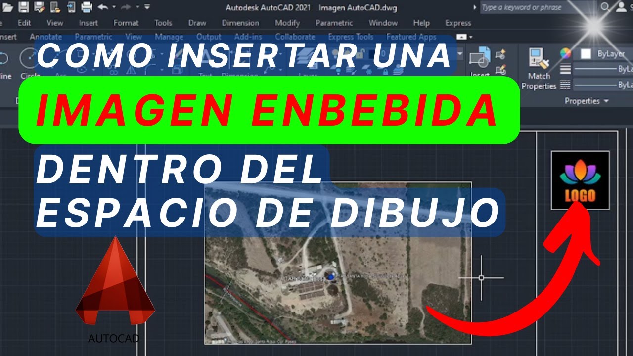 Como Insertar una Imagen dentro del Dibujo de AutoCAD | No como ...